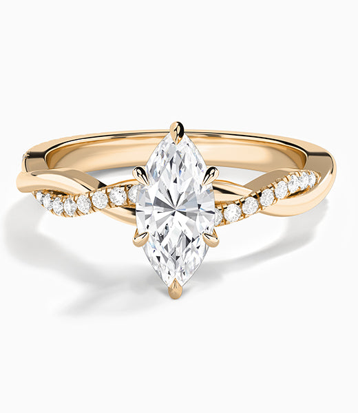 Elegant Marquise Lab-Grown Diamond Engagement Rings